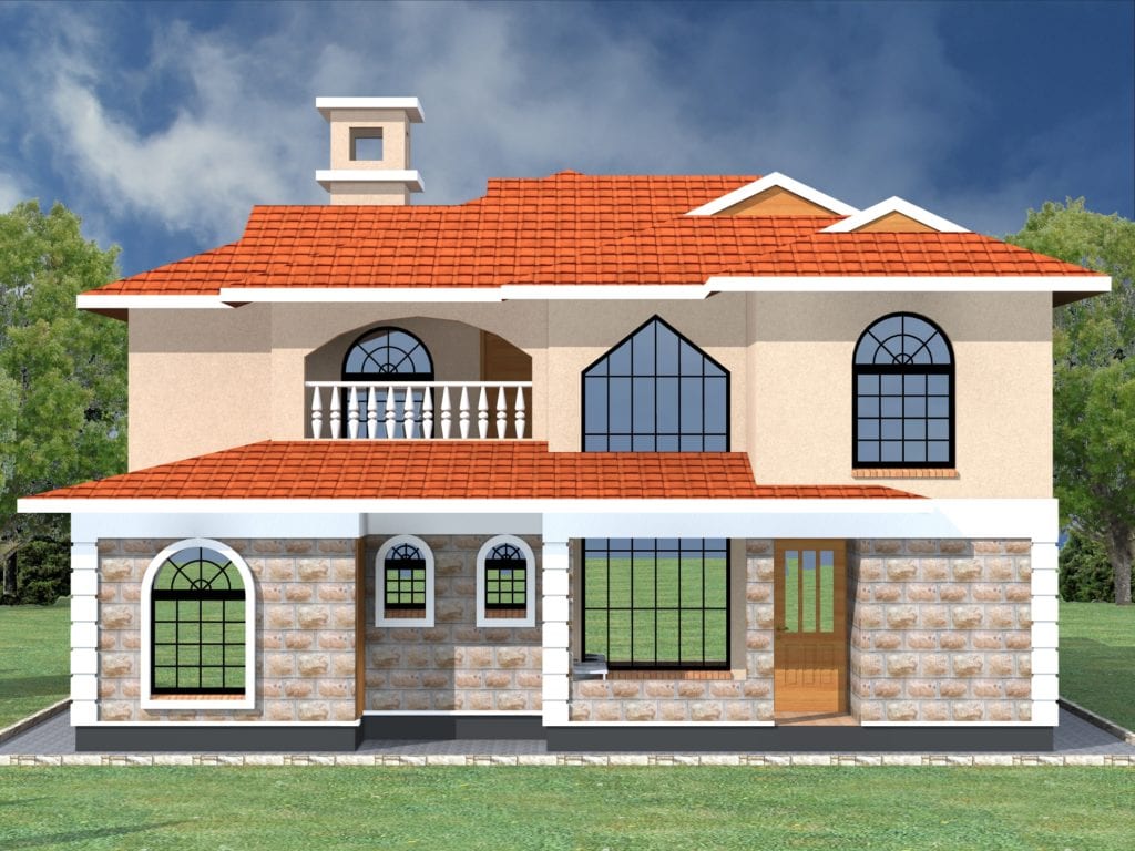 Simple 5 Bedroom Maisonette House Plan | HPD Consult