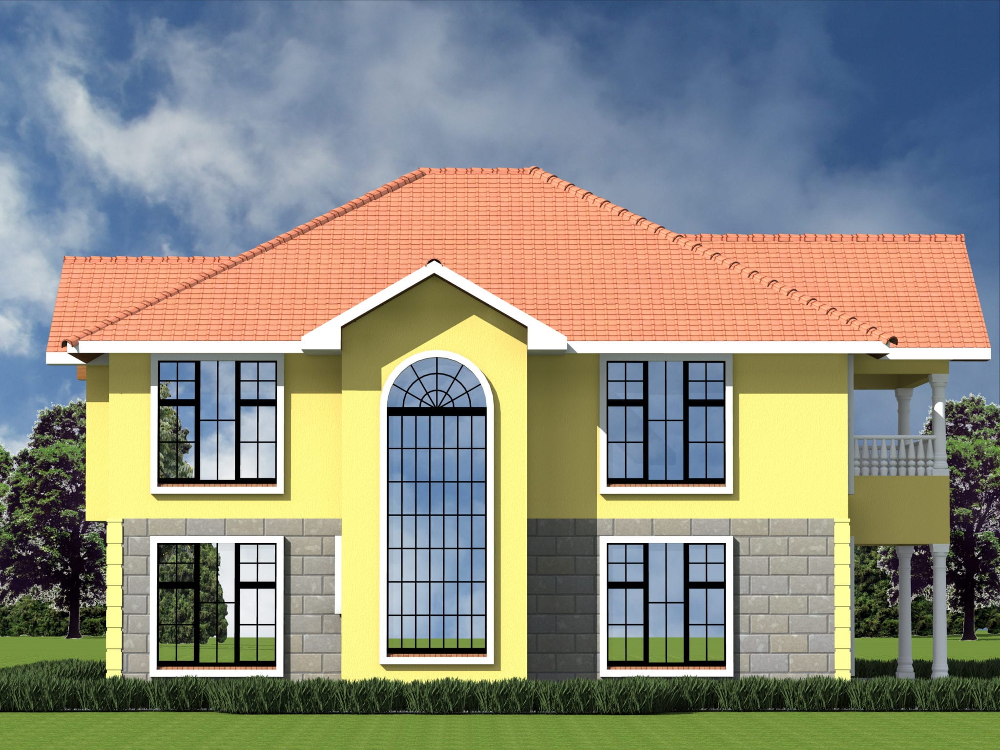 Simple 4 Bedroom House Designs In Kenya On 50 100 Plot