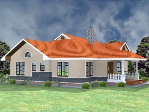 Three bedroom bungalow house plans in kenya | HPD Consult