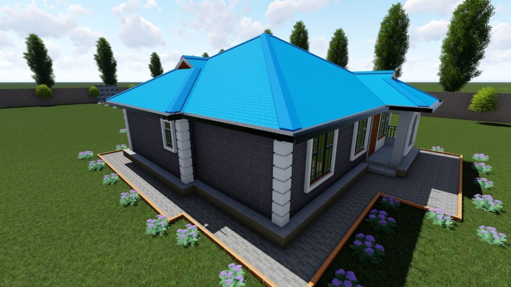 Download Simple 3 Bedrooms House Design (PDF FULL PLAN)