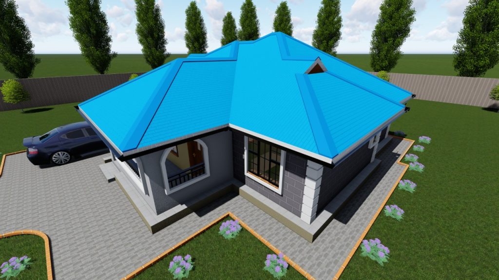 Download Simple 3 Bedrooms House Design (PDF FULL PLAN)